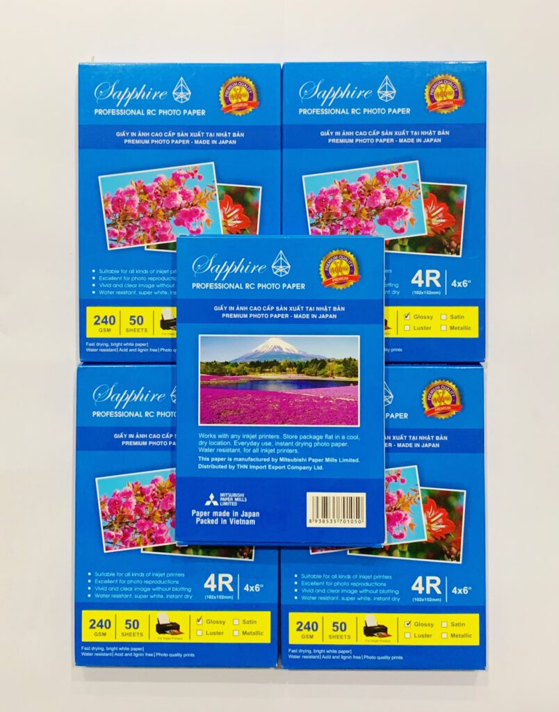 Giấy In Ảnh Sapphire 10*15 240G RC ( 50S) - Máy in | Siêu thị Máy in Đà Nẵng - Thuận Bảo Tín